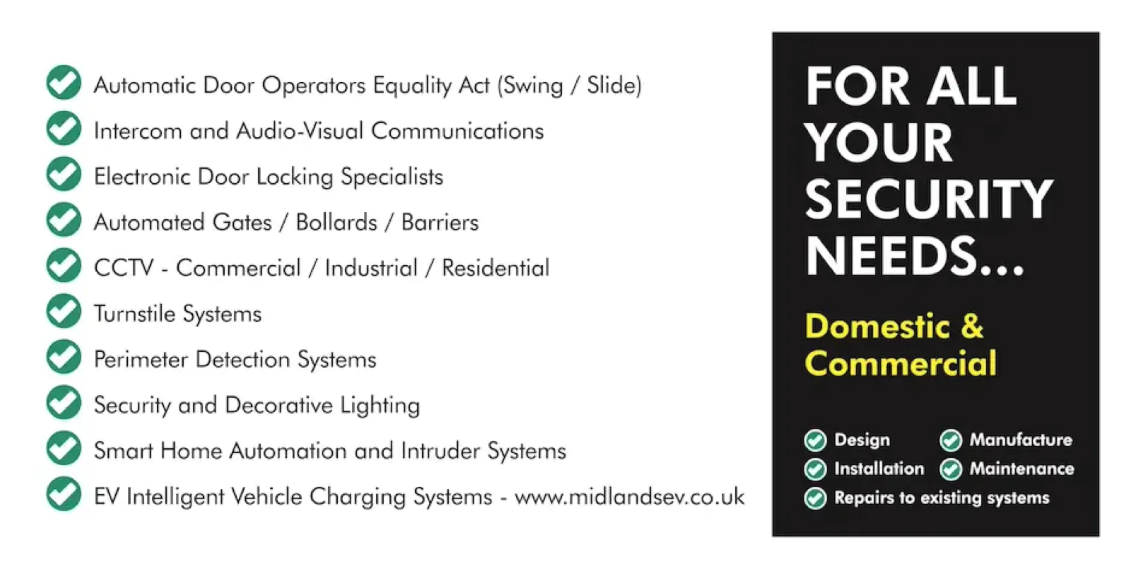 Supplying & Installing Security Systems - Access Control Solutions